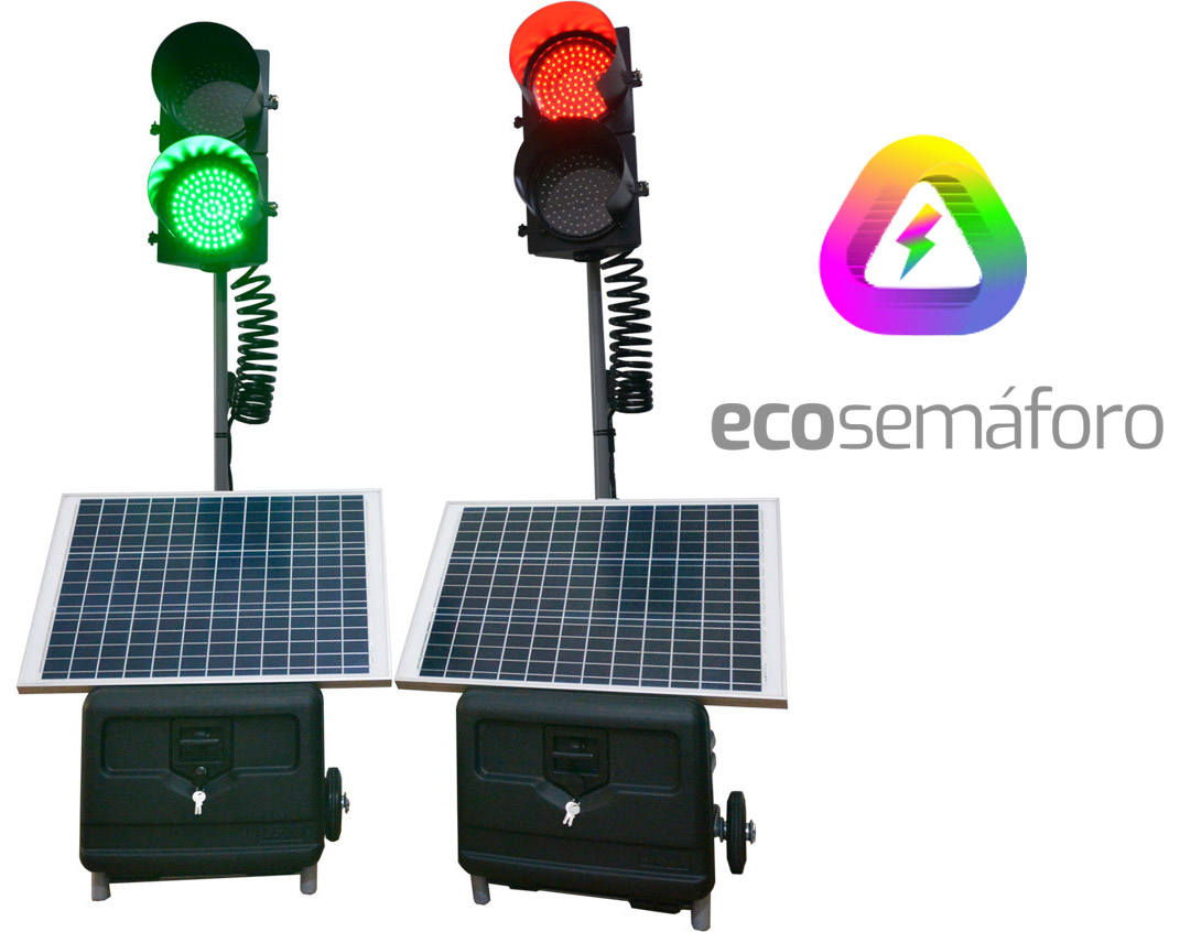 Ecosemáforo Pare e Siga 7200 GPS - Semáforos Solar - Interativa ...